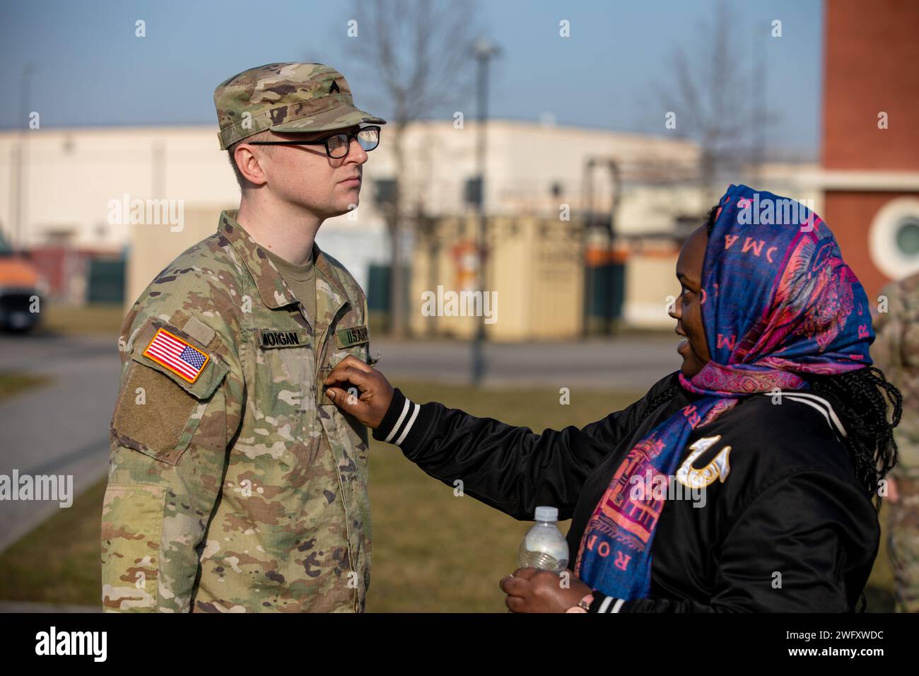 Le Cpl William Morgan, affecté à la Force opérationnelle de l’Europe du ...