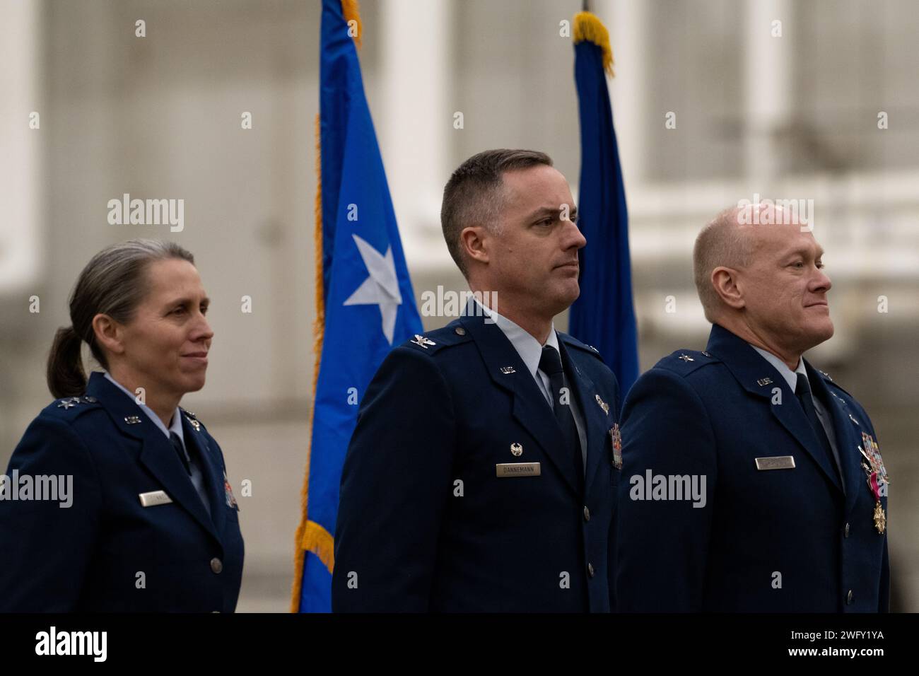 New York Air National Guard Major général Denise Donnell, colonel Ryan ...