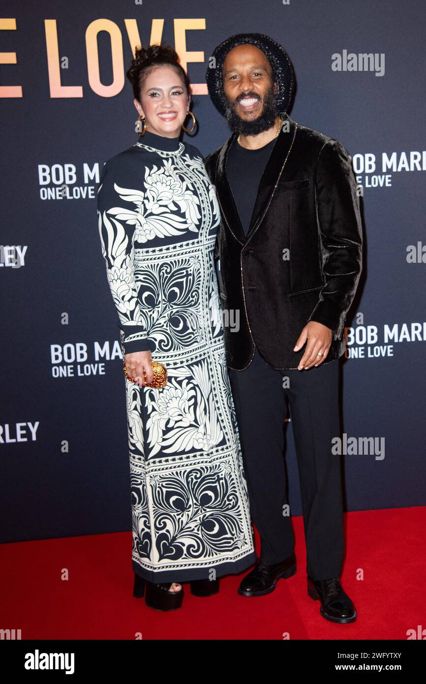 Orly Marley et Ziggy Marley assistent à la première Bob Marley One Love ...