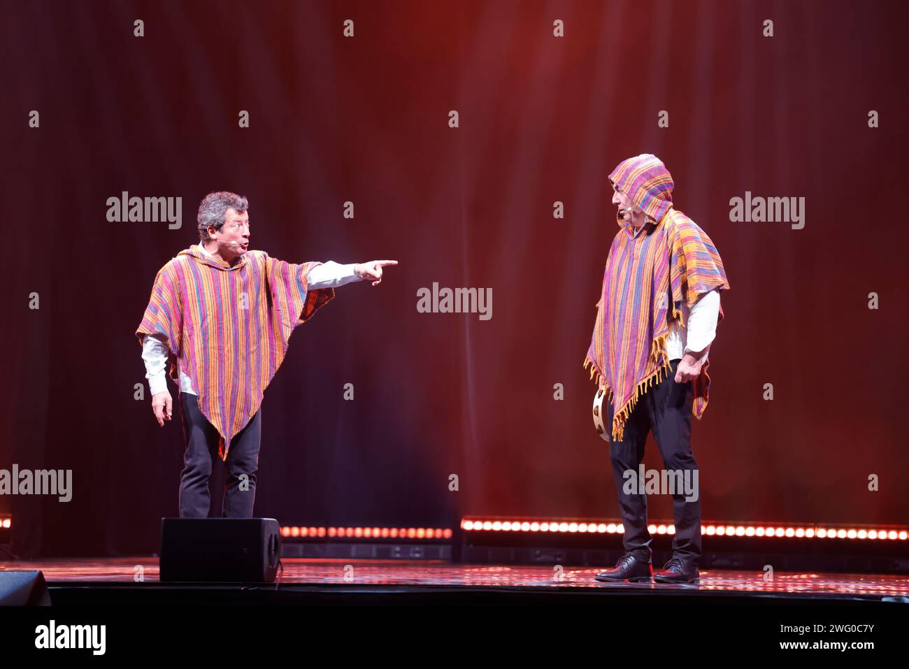 Limoges, France. 1 février 2024. Les Chevaliers du Fiel, duo comique ...