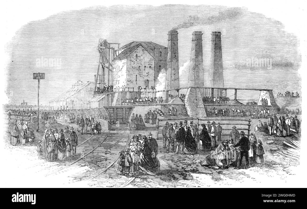 Catastrophe de la mine de hartley Banque d'images noir et blanc - Alamy