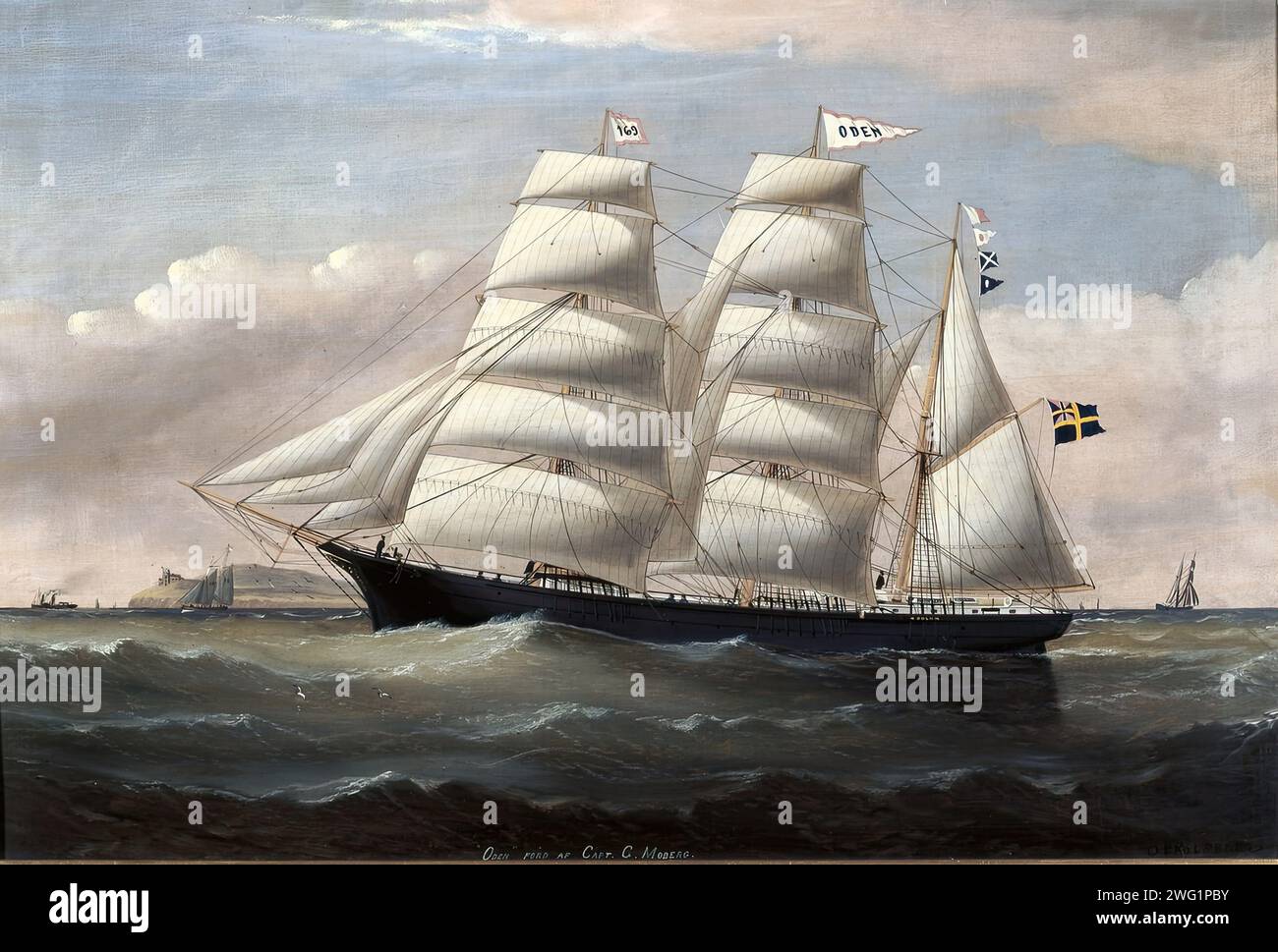 Trois mâts barque 19 ème siécle Banque de photographies et d’images à ...