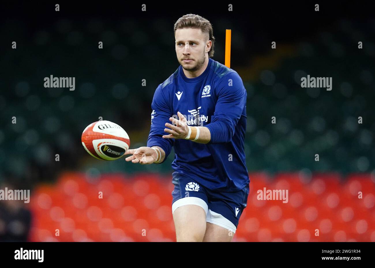 L'écossais Kyle Rowe lors d'une course par équipe au Principality ...