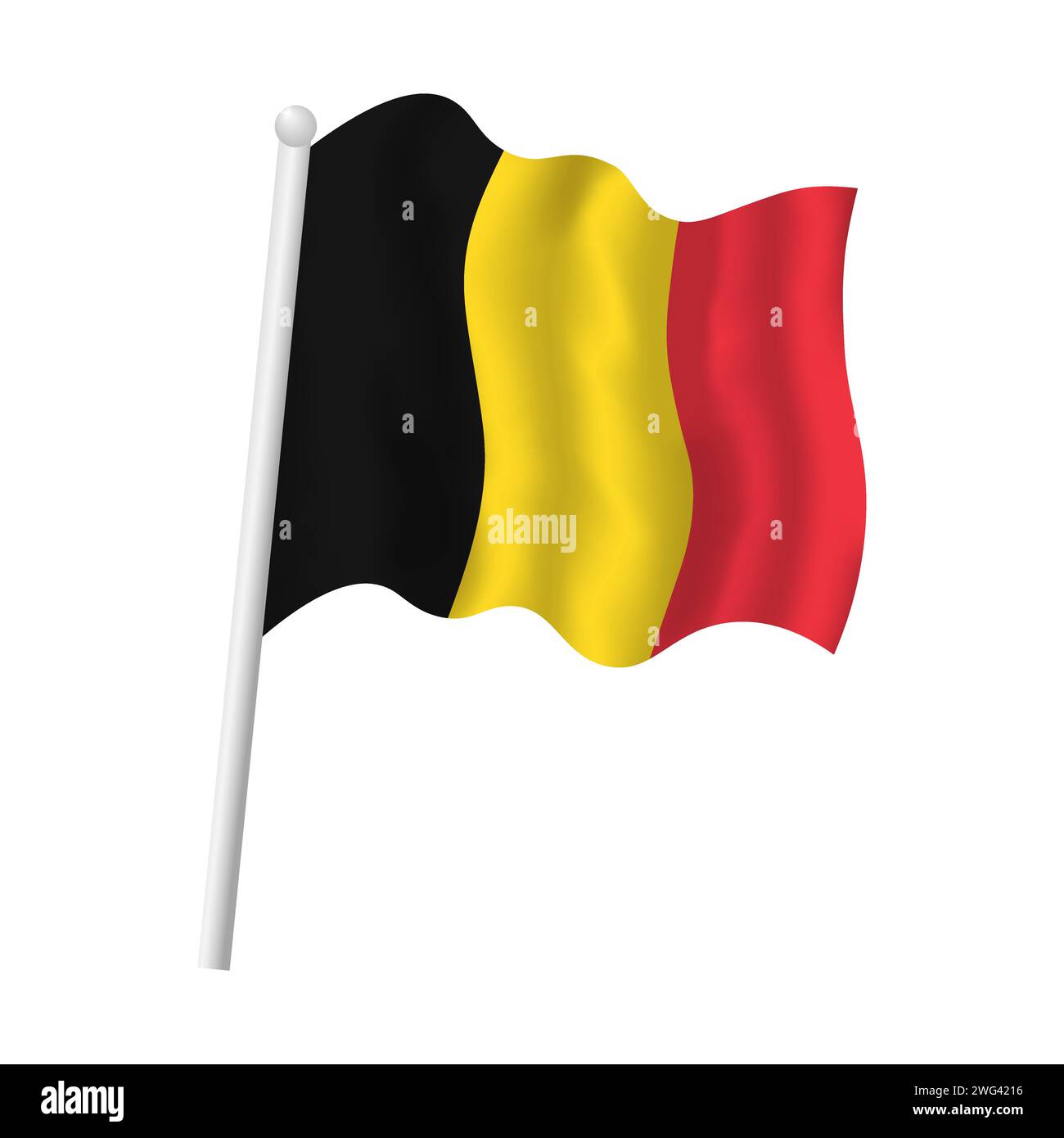 Drapeau belge flottant Banque de photographies et d’images à haute ...