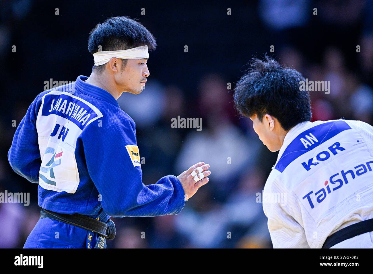 Paris, France. 03 février 2024. Joshiro Maruyama du Japon lors du Grand Chelem de Paris 2024 IJF ...