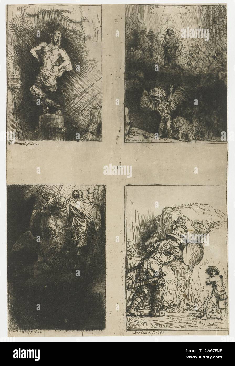 Quatre illustrations de 'Piedra Gloriosa' de Menasseh ben Israël ...