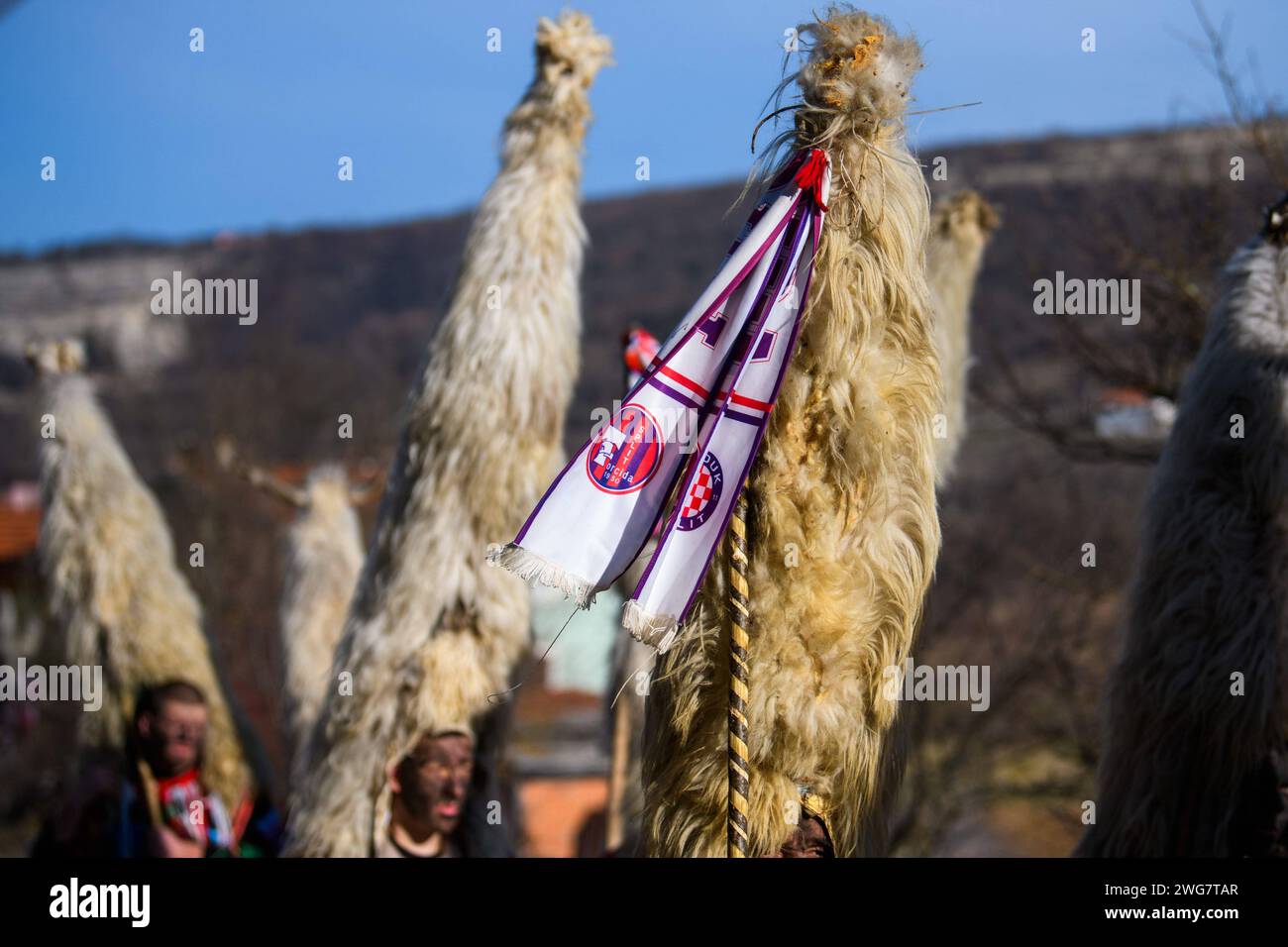 Croatie, Ruda, 030224. La traditionnelle marche de la mascarade Rudi a ...