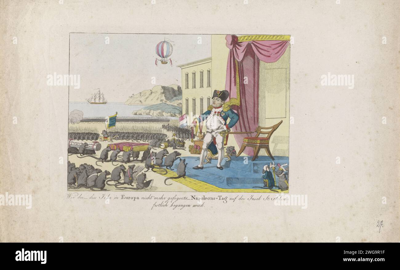 Célébrez l'anniversaire de Napoléon à Sainte-Hélène, 1815, Johann ...