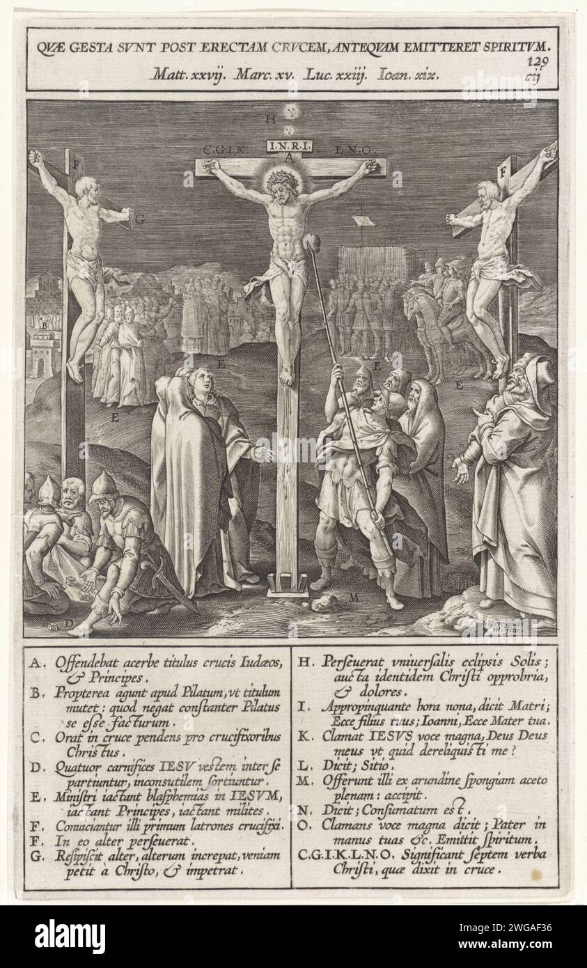 Christ sur la croix, Hieronymus Wierix, d'après Bernardino Passeri ...