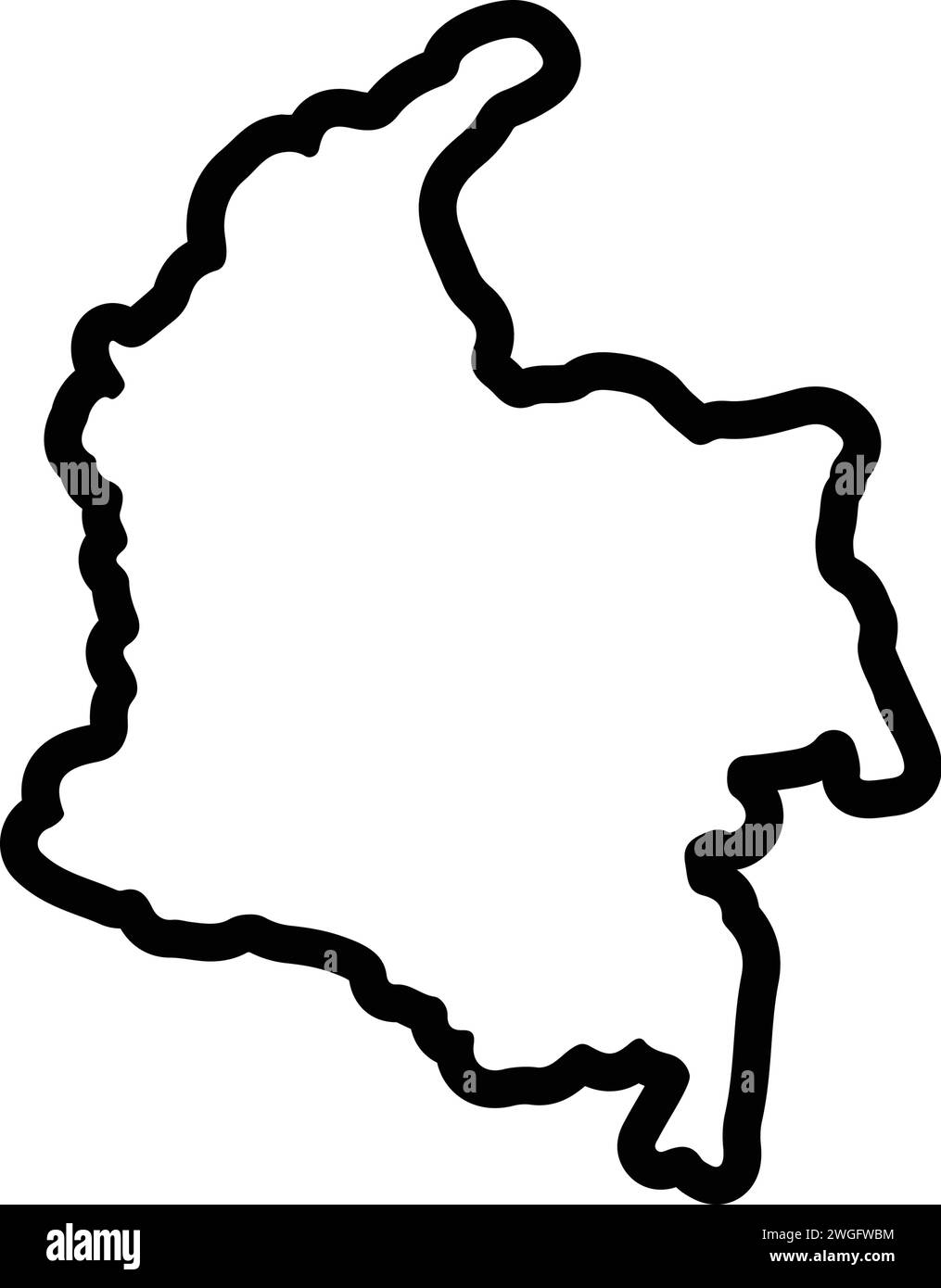 Columbia map Banque d'images détourées - Alamy