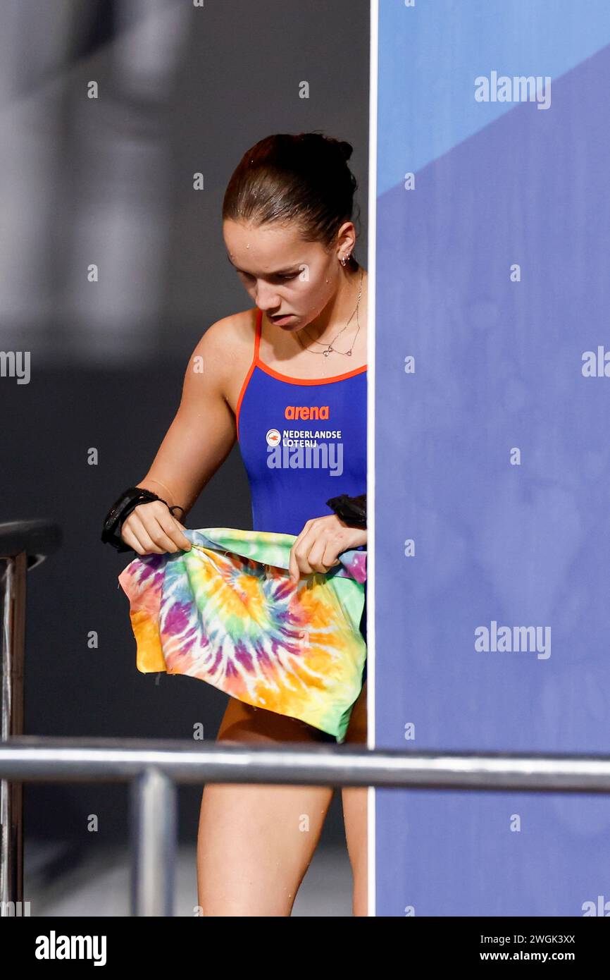 DOHA, QATAR - 5 FÉVRIER : Else Praasterink des pays-Bas en compétition ...