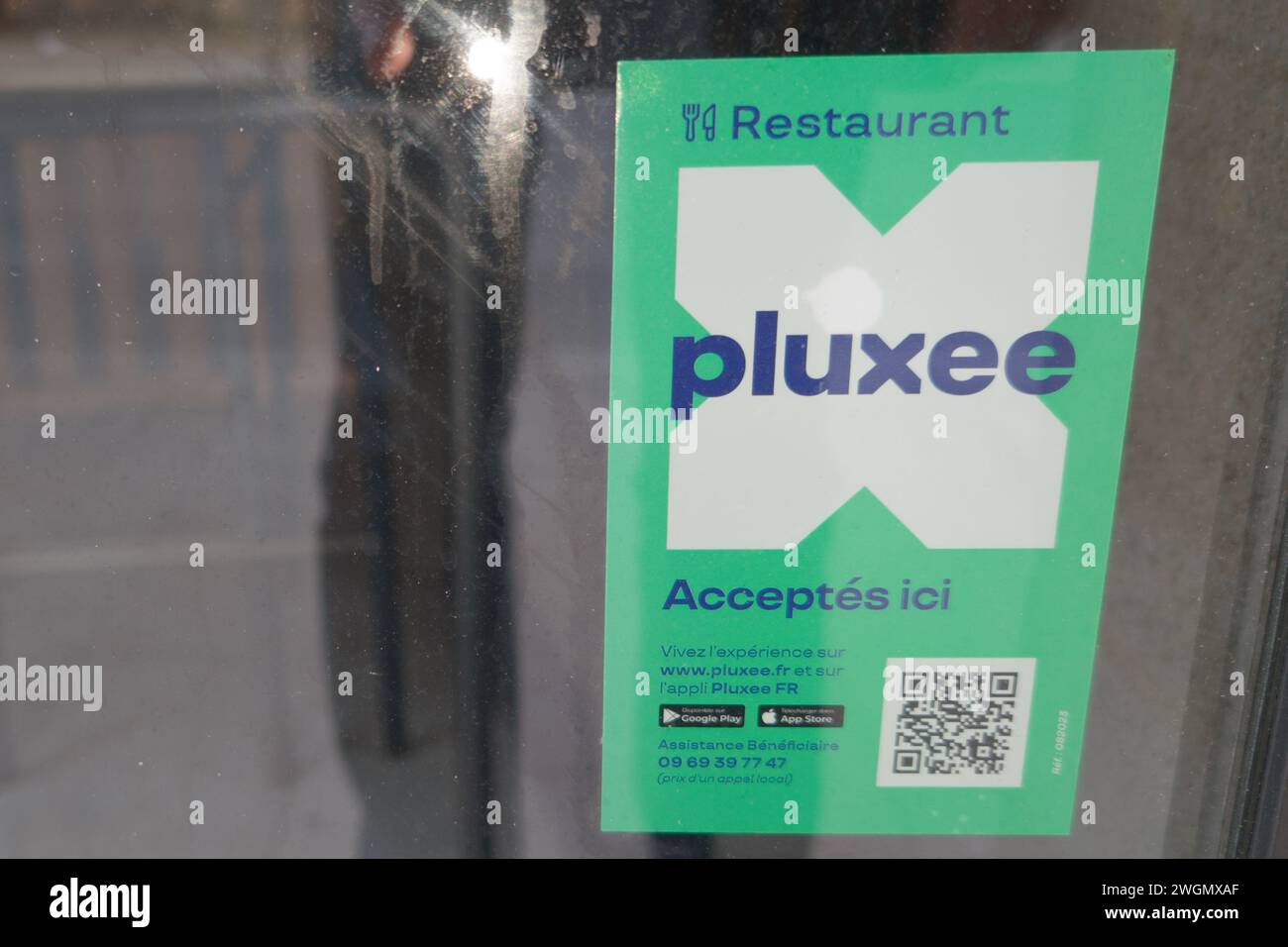 Bordeaux , France - 02 05 2024 : pluxee logo de la marque sodexo et ...
