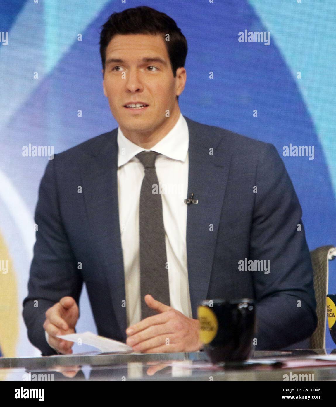 05 février 2024 Will Reeves sur Good Morning America à New York. 05 ...