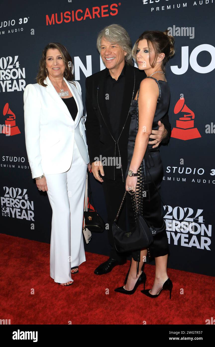 Jon bon Jovi mit Ehefrau Dorothea Hurley und Tochter Stephanie Rose ...