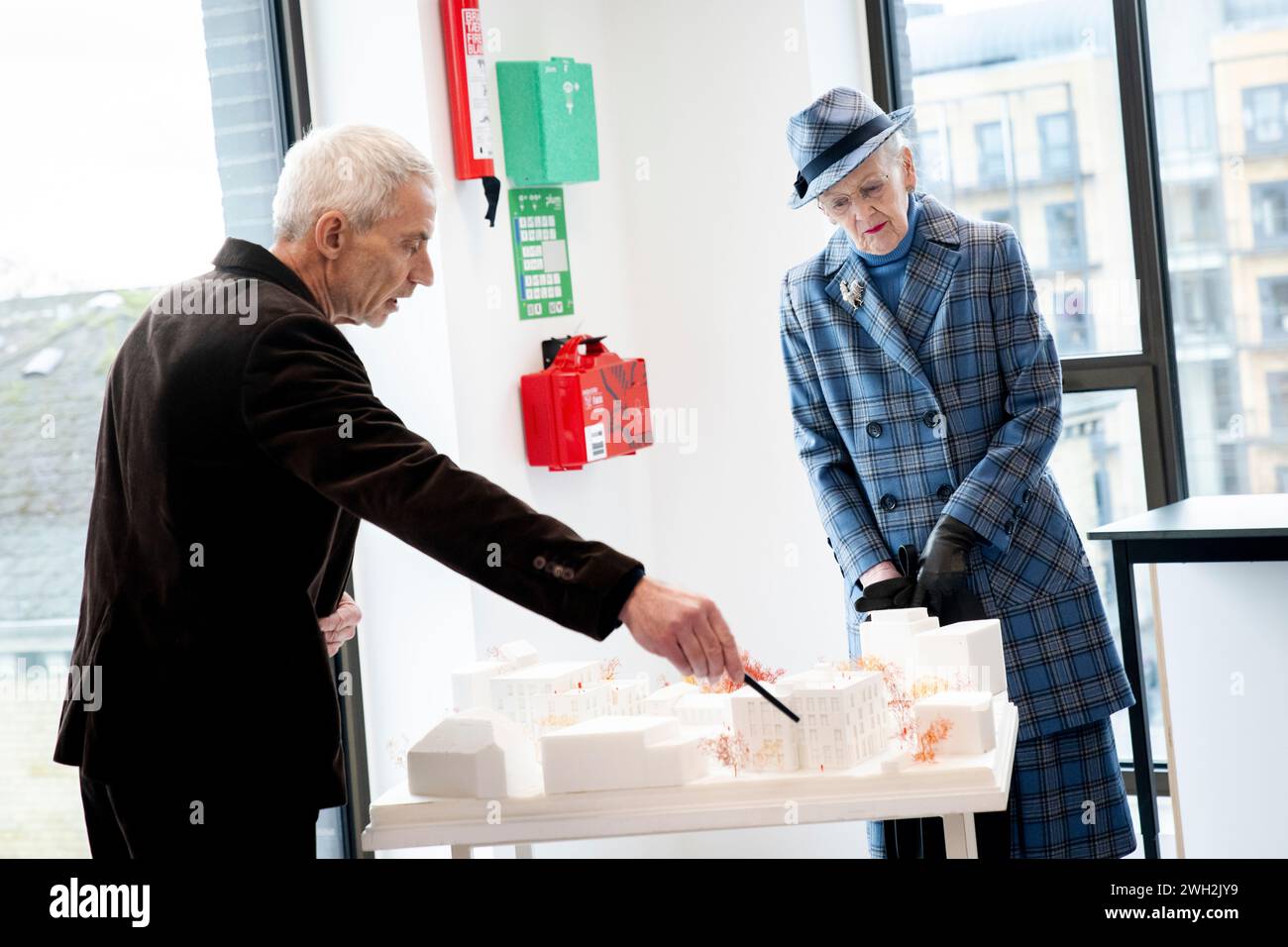 La reine Margrethe et président du conseil d'administration du Fonds ...