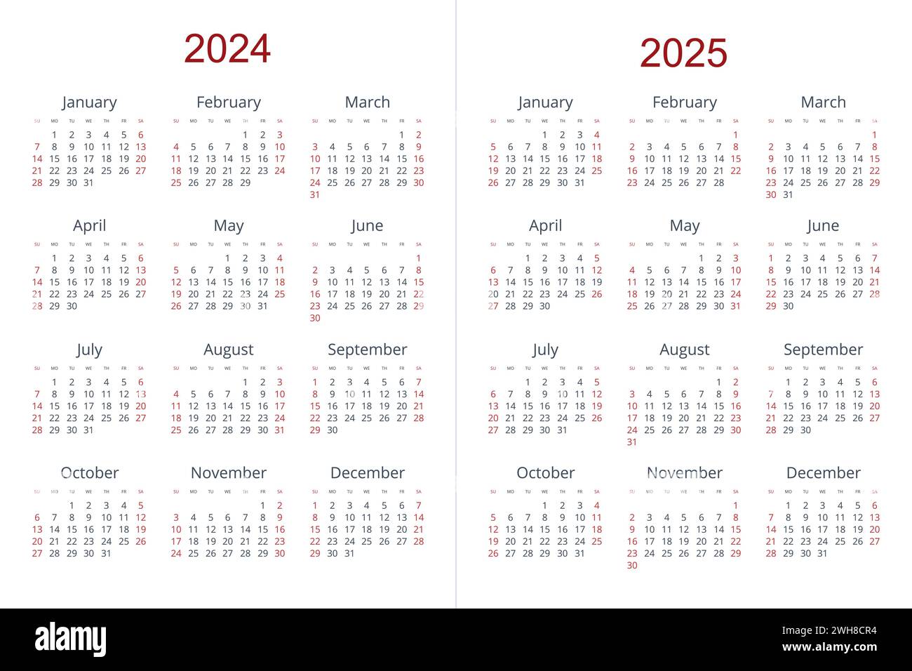 Modèle de calendrier trimestriel pour 2024, année 2025. Grille de ... Modèle de calendrier trimestriel pour 2024, année 2025. Grille de ...