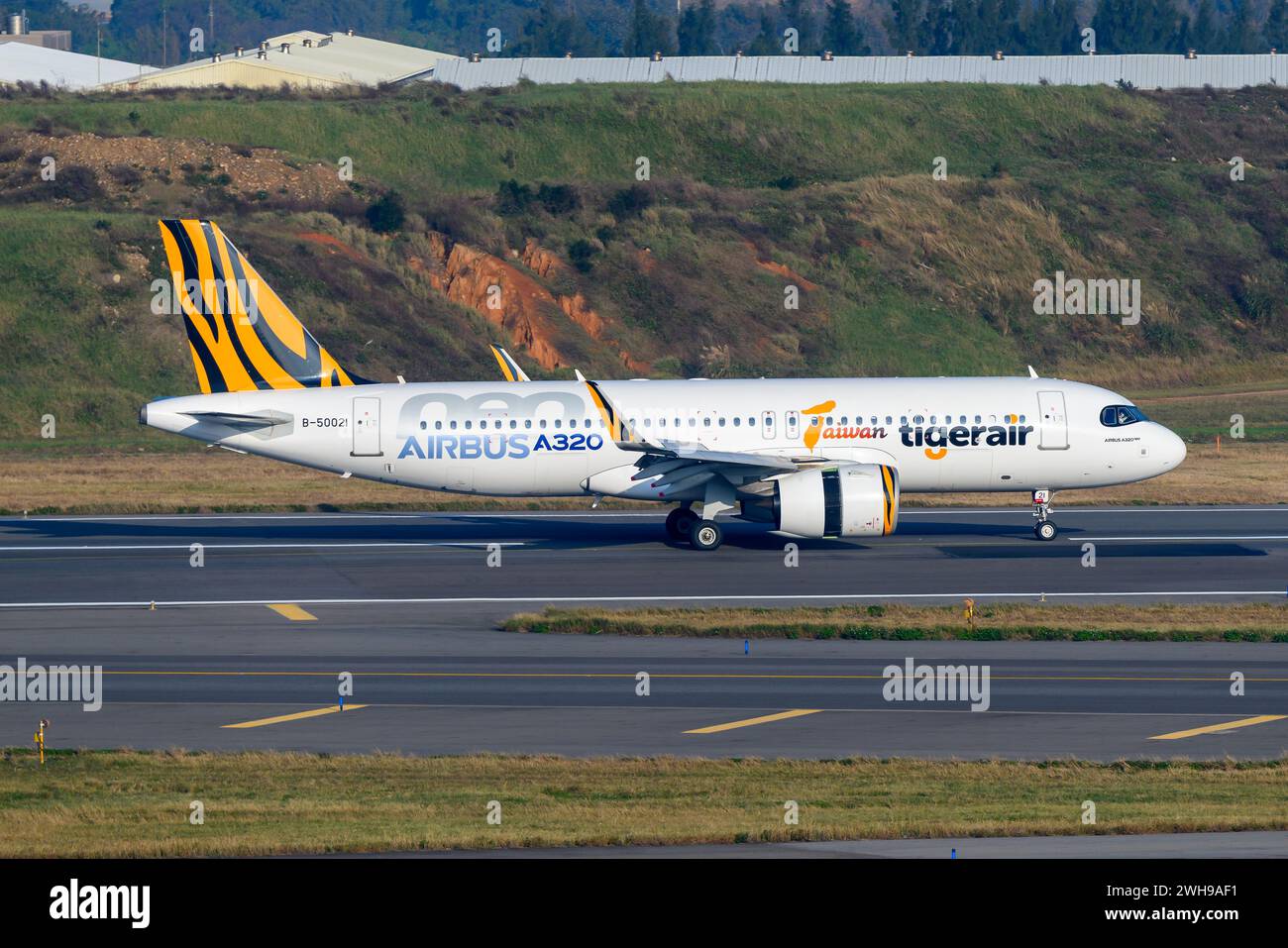 Tigerair Taiwan Airbus A320 NEO atterrissage d'avion. Avion A320neo de ...
