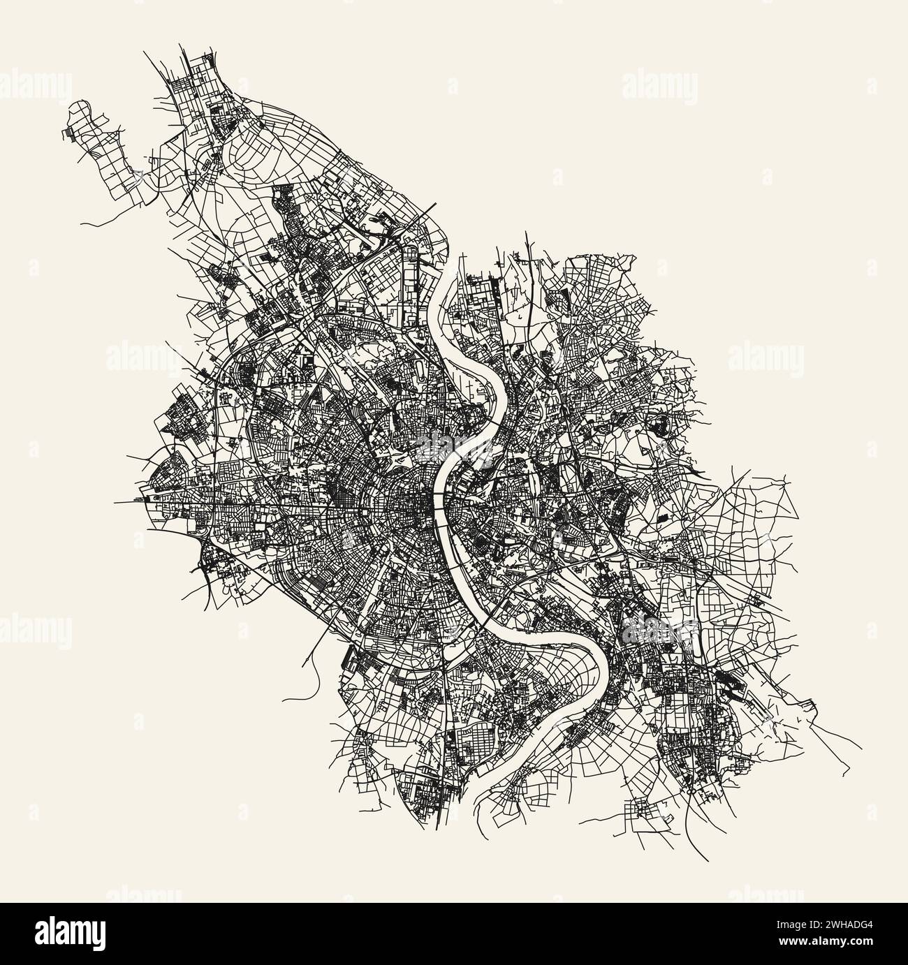 Map of cologne Banque d'images vectorielles - Alamy