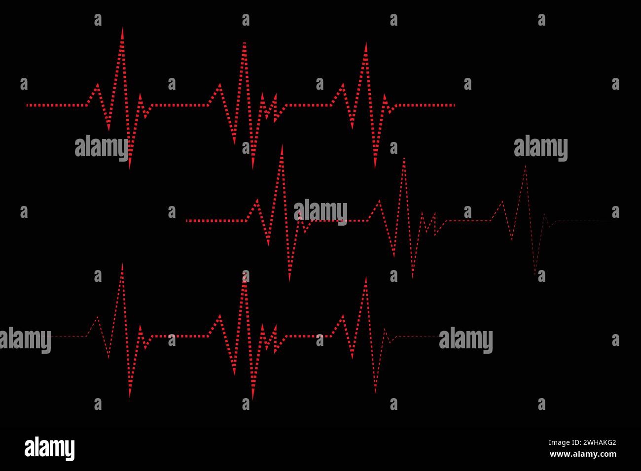 Symbole de l'icône de la ligne de battement cardiaque ECG, signe du ...