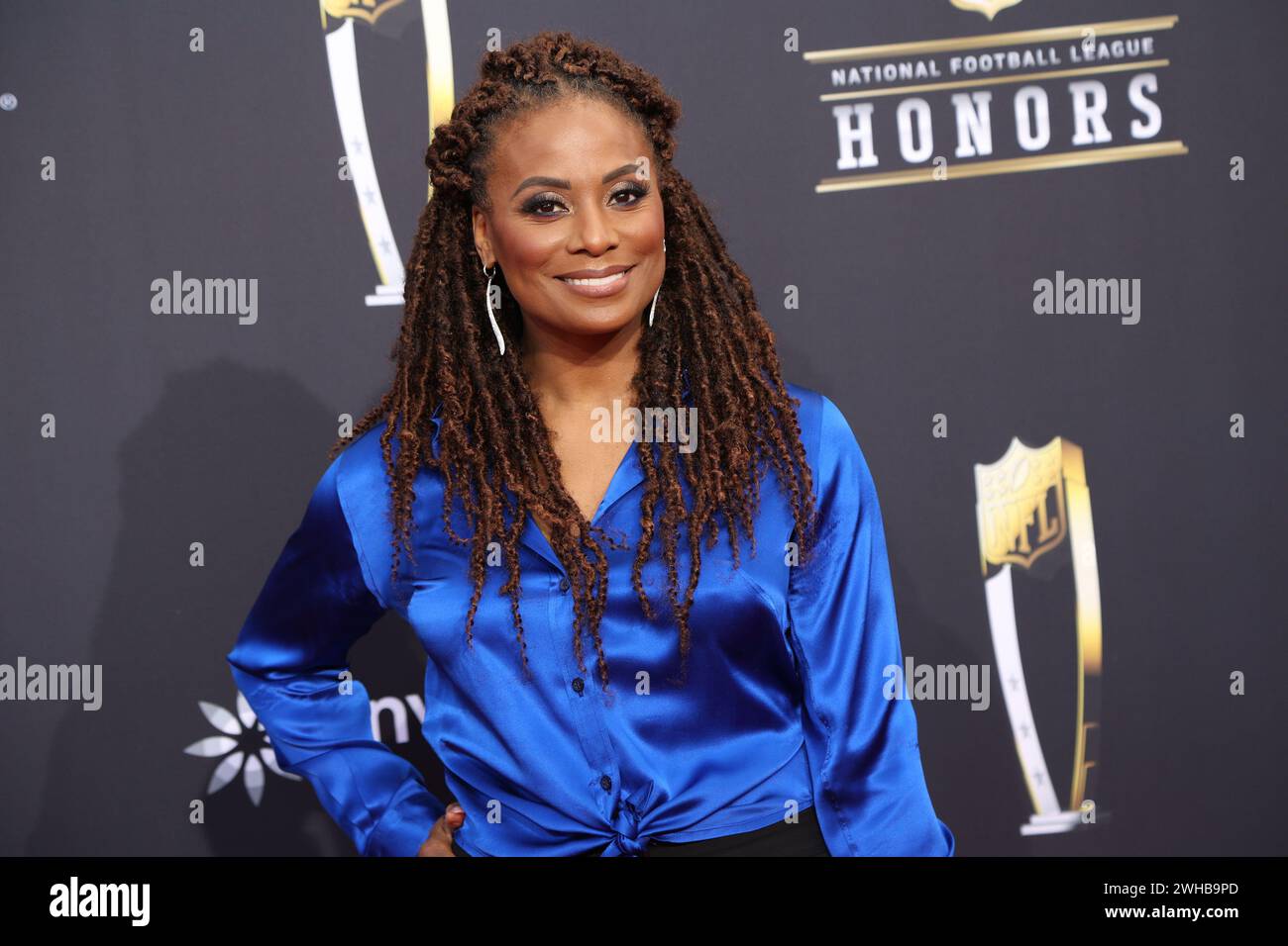 Las Vegas, États-Unis. 08th Feb, 2024. Monique Brown arrive sur le ...