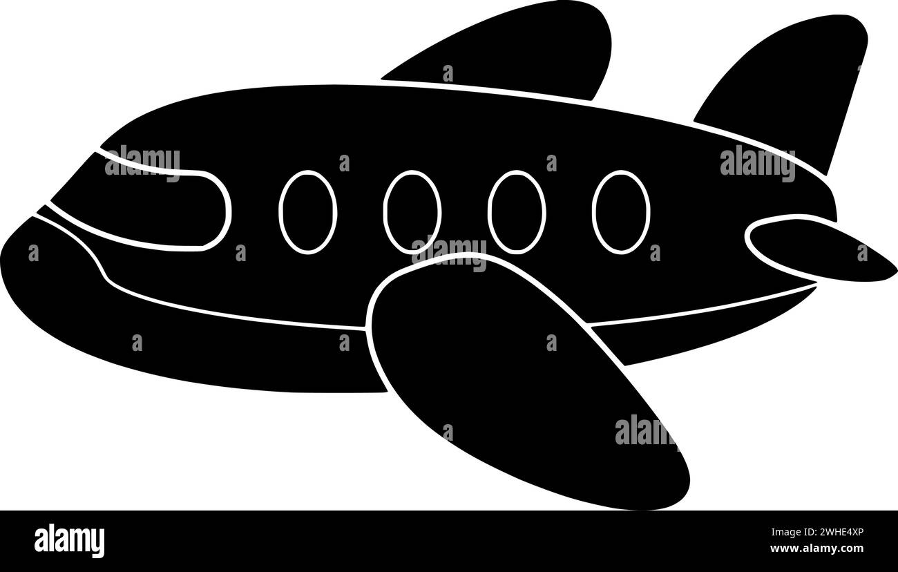 illustration d'avion voler silhouette logo de voyage icône de tourisme ...