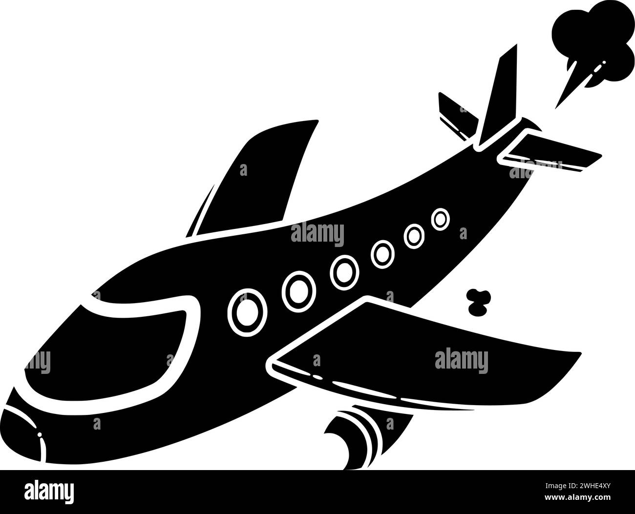 illustration d'avion voler silhouette logo de voyage icône de tourisme ...