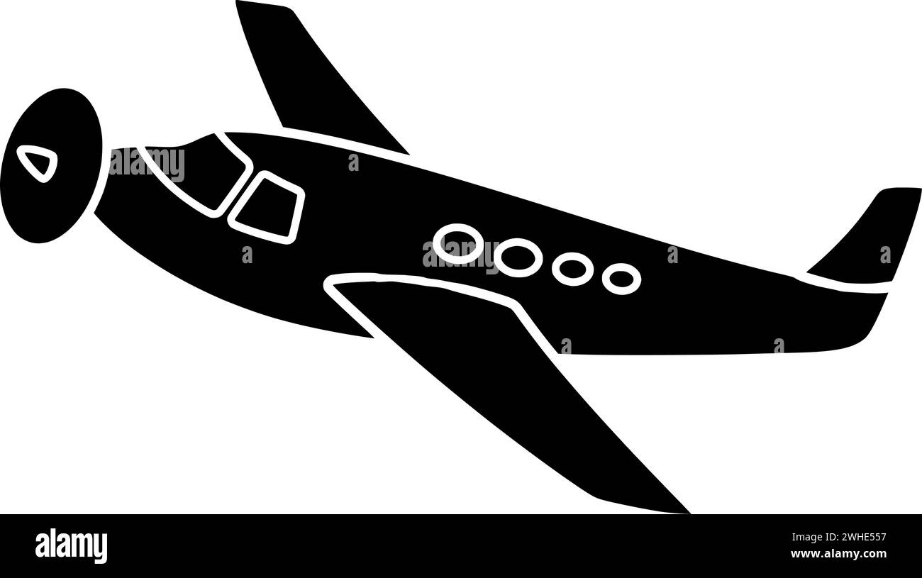 illustration d'avion voler silhouette logo de voyage icône de tourisme ...