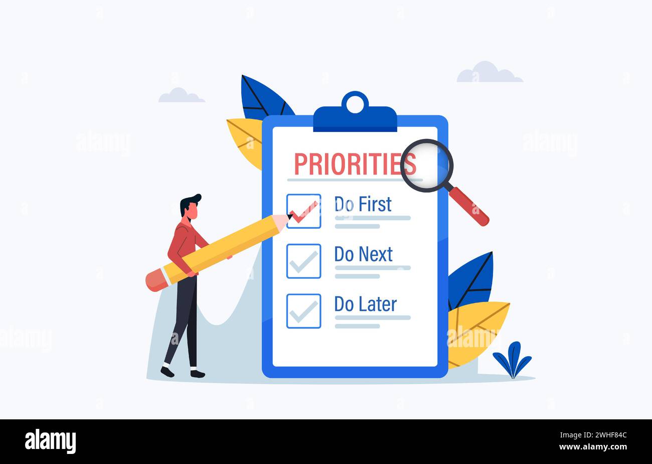 Priorités prioritaires Banque d'images vectorielles - Alamy