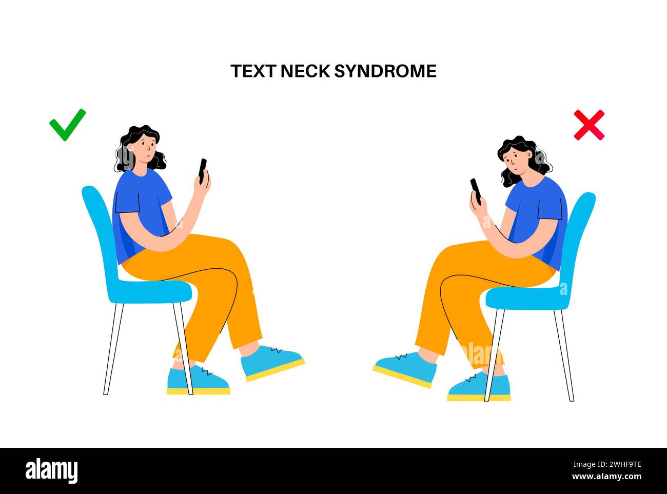 Syndrome cervical Banque d'images détourées - Alamy