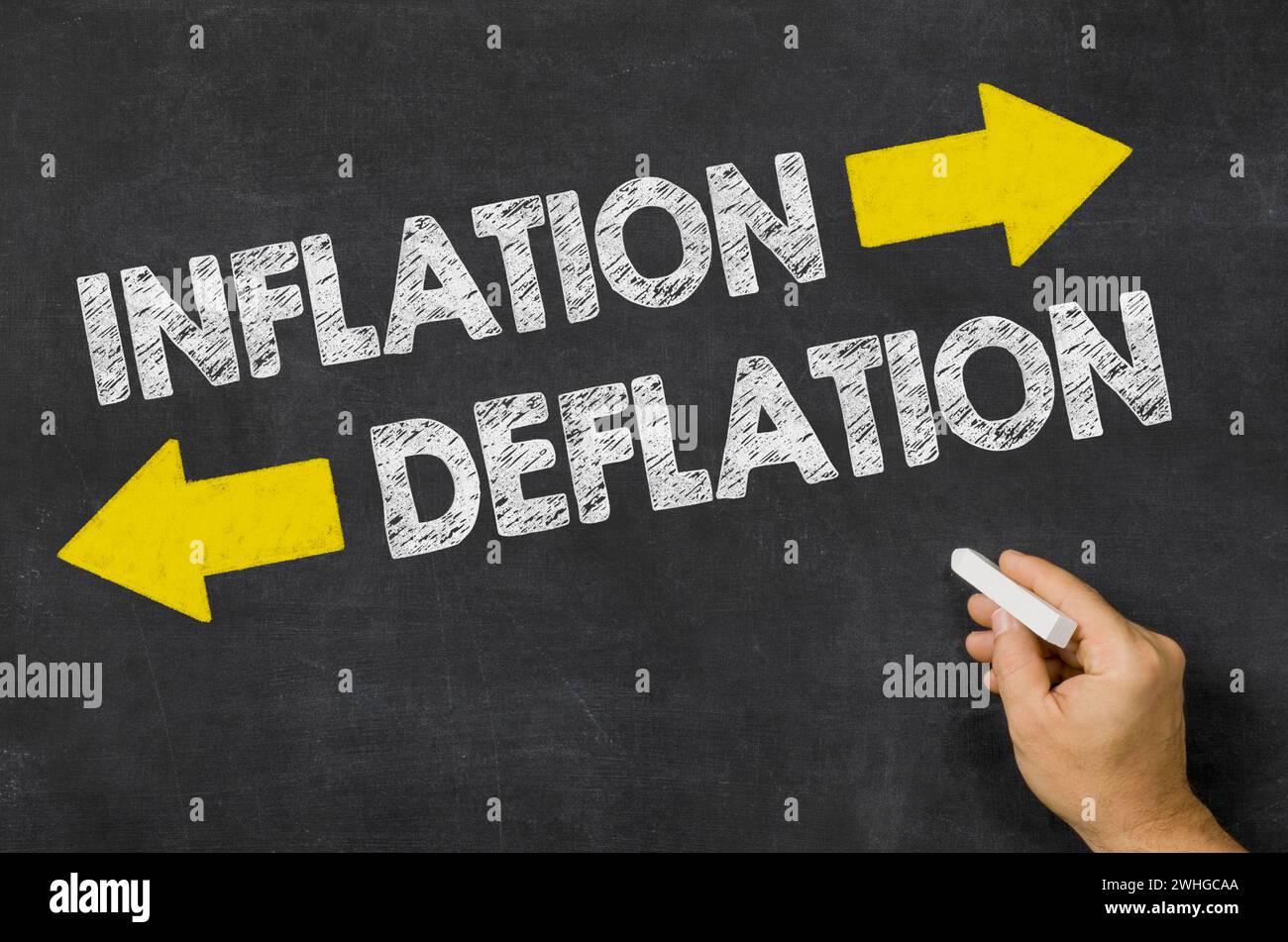 Deflation sign Banque de photographies et d’images à haute résolution ...