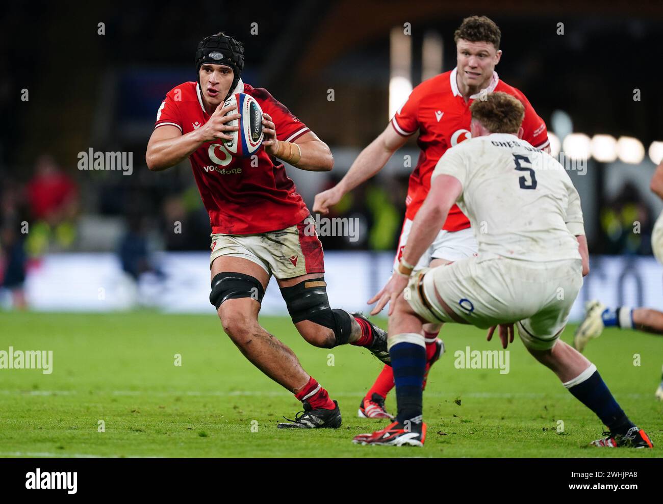 Le gallois Dafydd Jenkins lors du Guinness six Nations match au ...