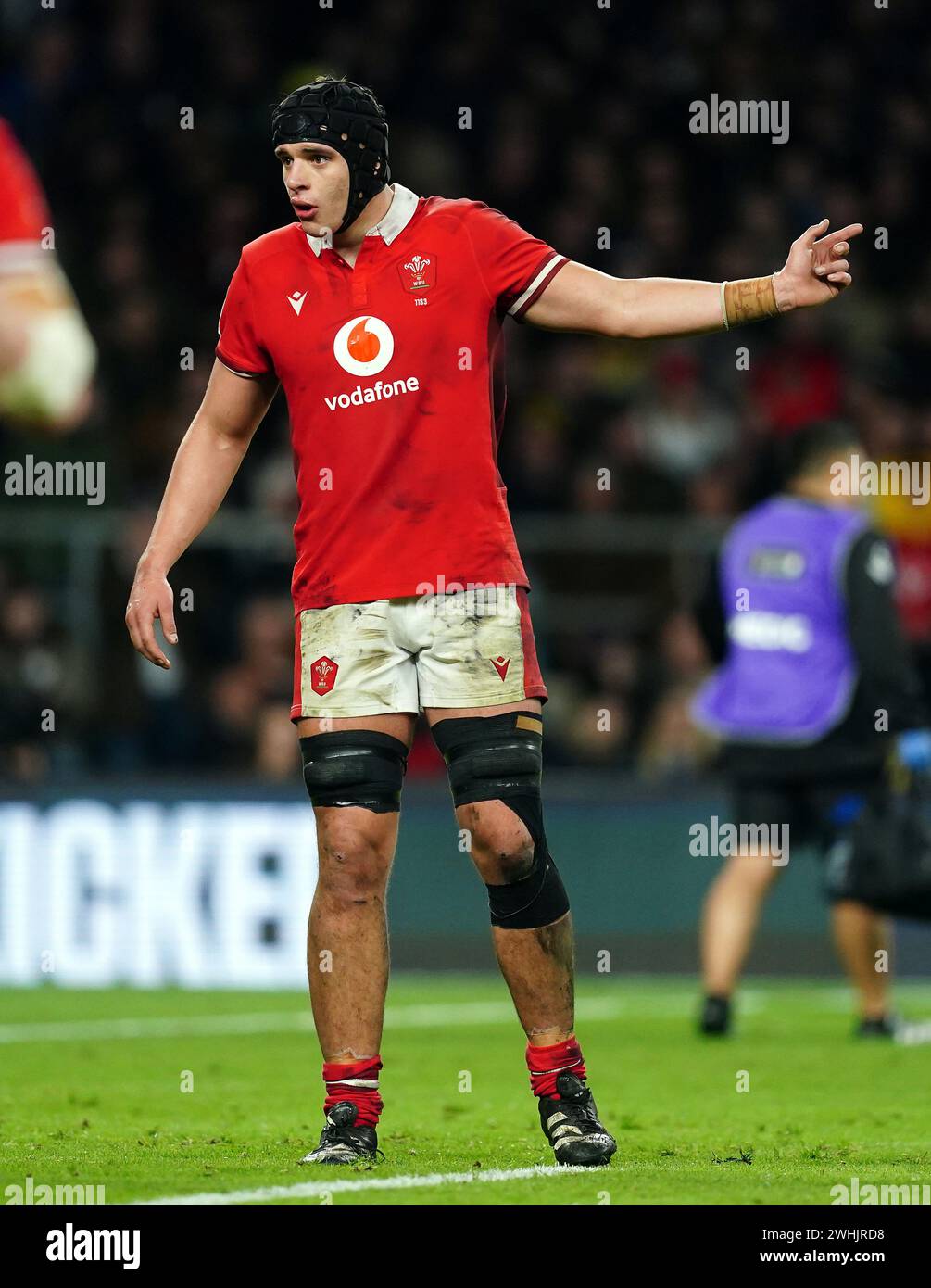 Le gallois Dafydd Jenkins lors du Guinness six Nations match au ...