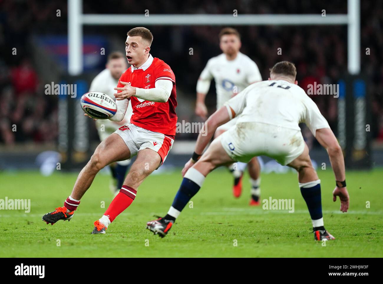 Cameron Winnett du pays de Galles lors du Guinness six Nations match au ...