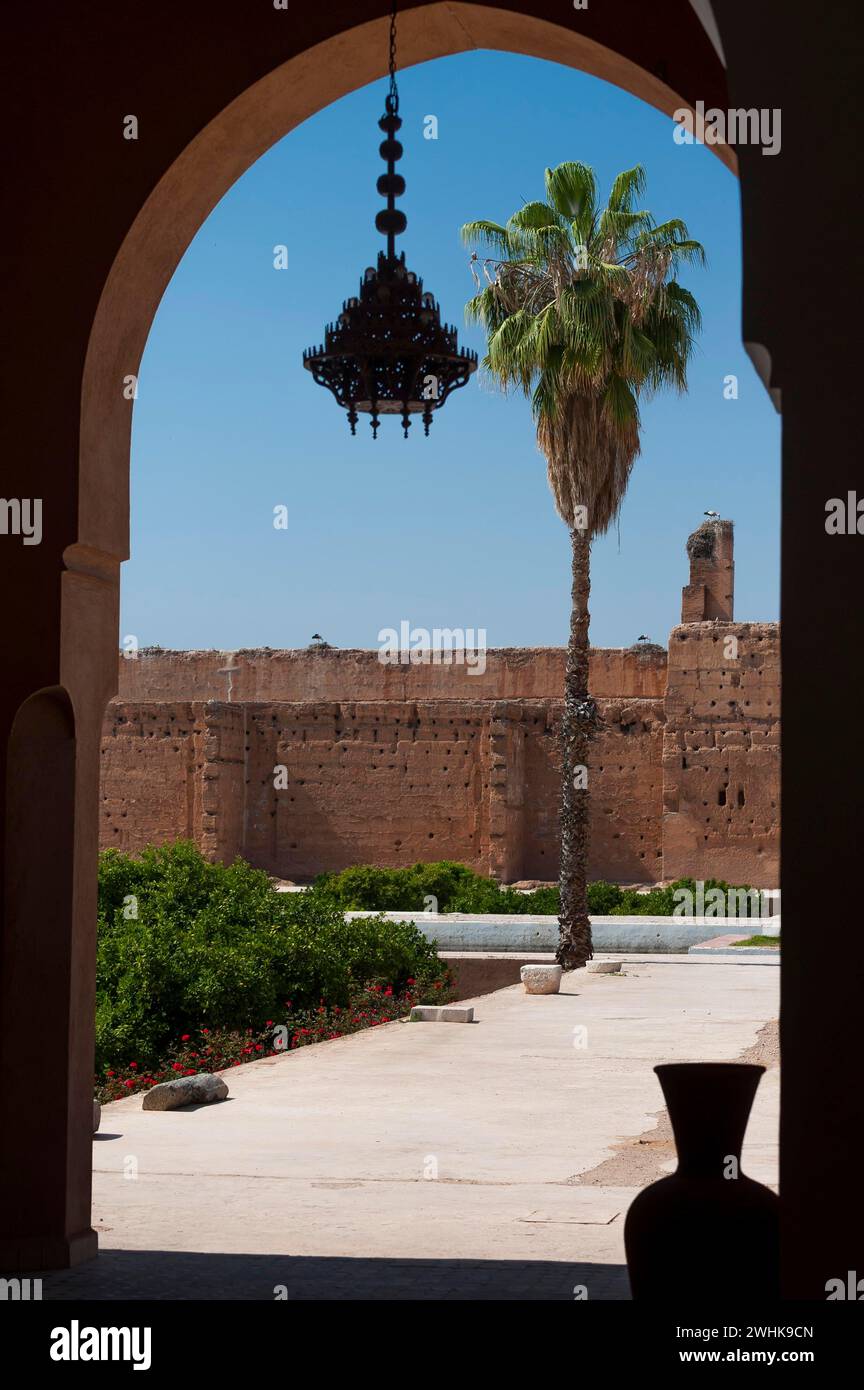 L'ancien palais El Badi, histoire, bâtiment, arabe, lampe, ancien ...