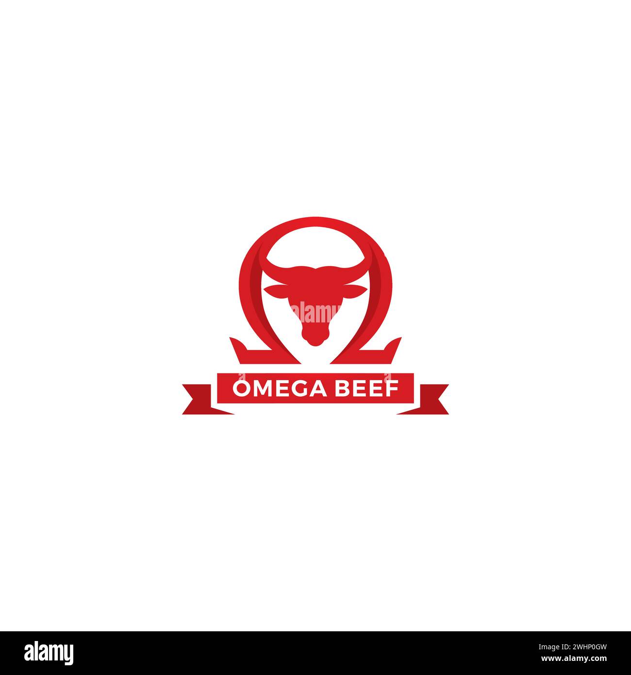 Logo de boeuf Banque d'images vectorielles - Alamy