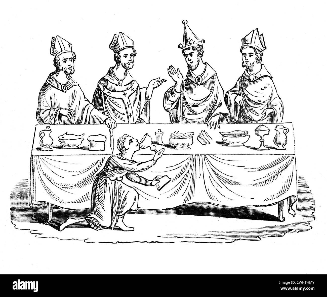 Feudal system Banque d'images noir et blanc - Alamy