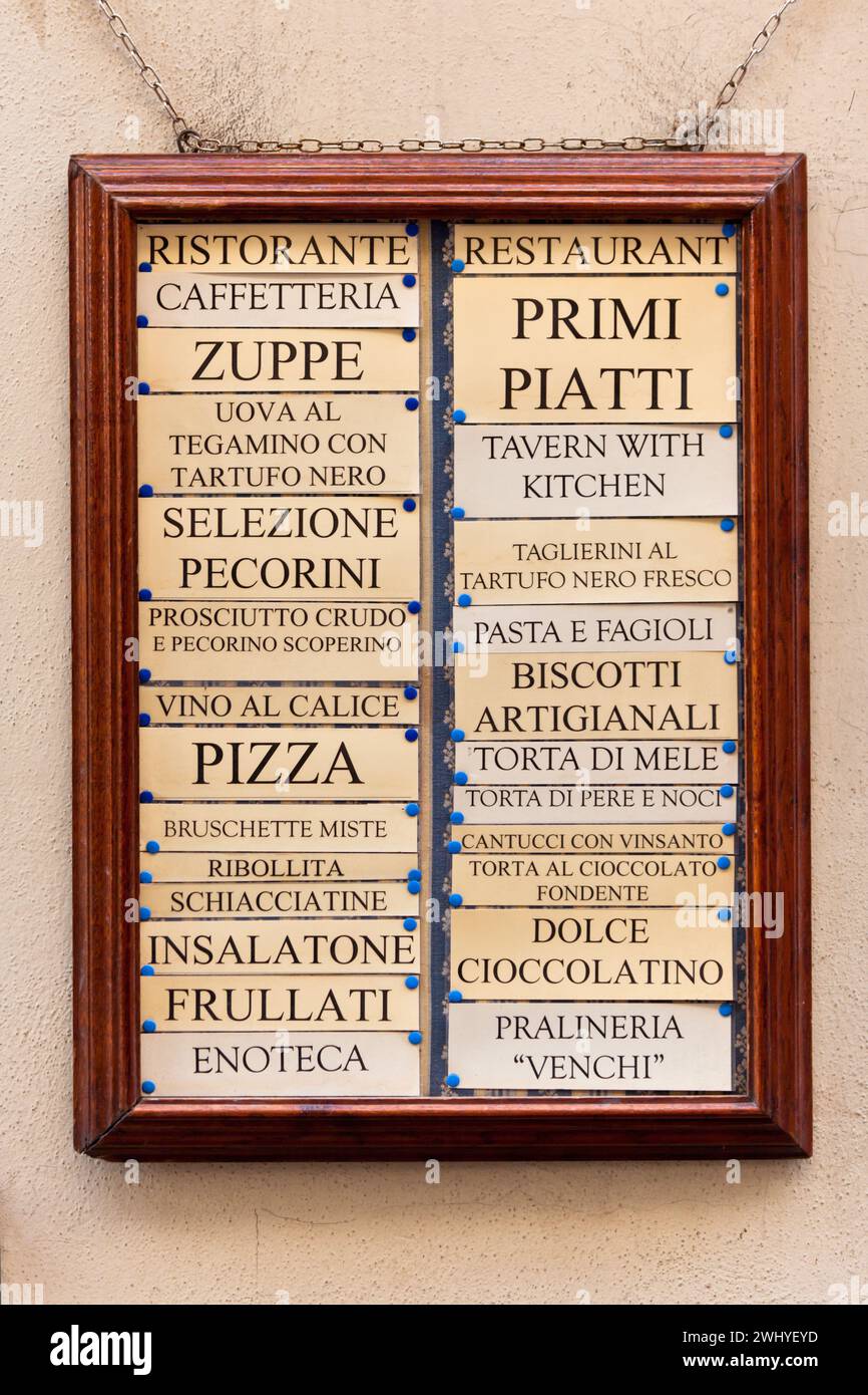 Menu board restaurant Banque de photographies et d’images à haute ...