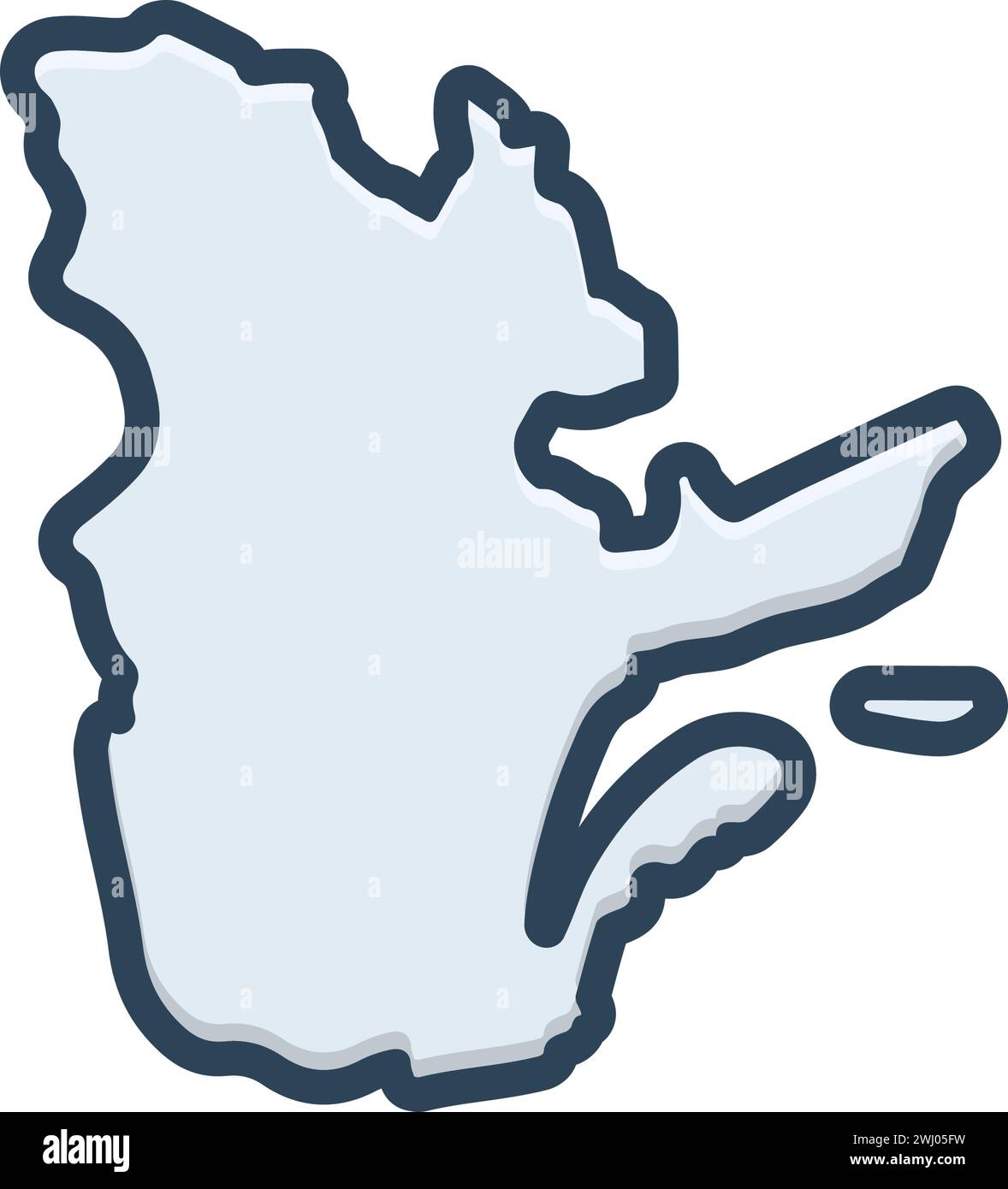 Quebec province map Banque d'images vectorielles - Alamy