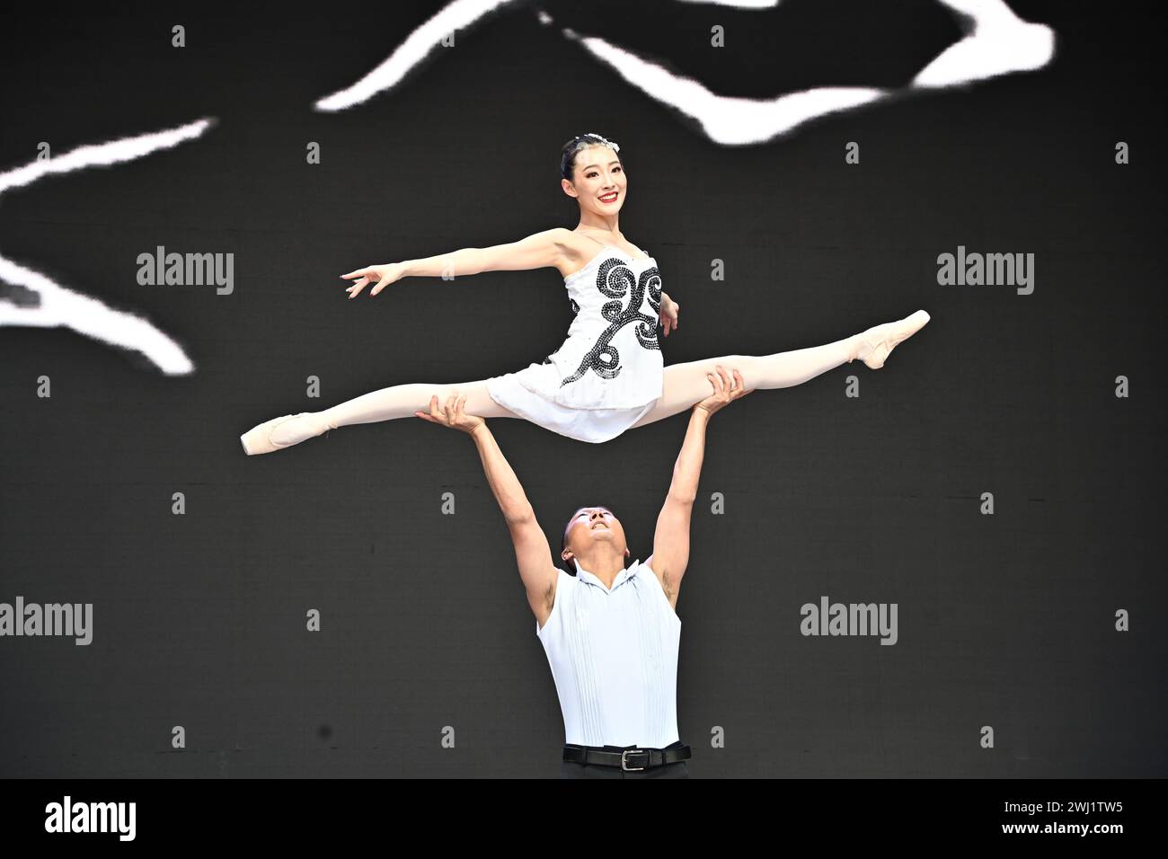 Trafalgar Square, Londres, Royaume-Uni, 11 février 2024 : Chine : duo ...