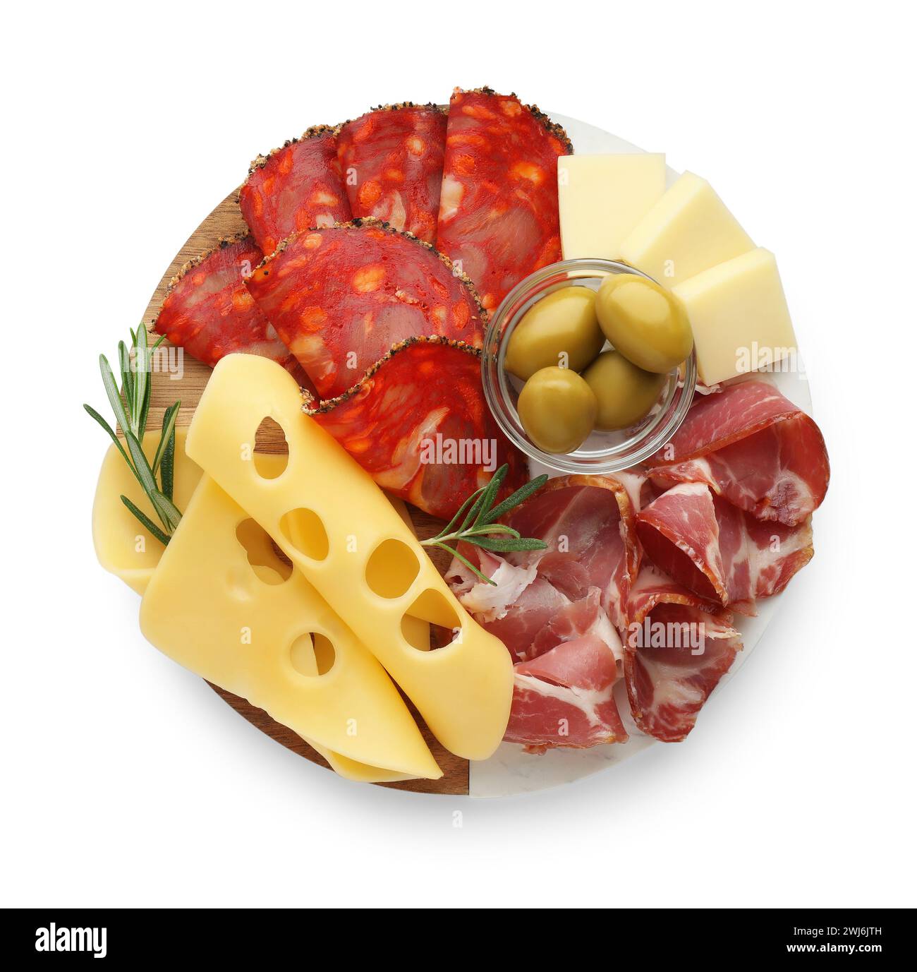 Planche fromage et charcuterie Banque d'images détourées - Alamy