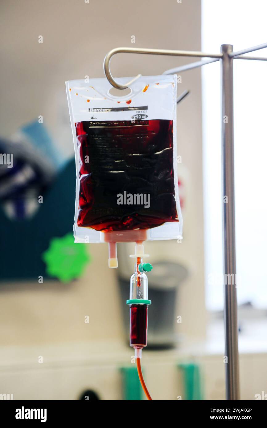 Ferinject (carboxymaltose ferrique) dans un sac intraveineux pour une ...
