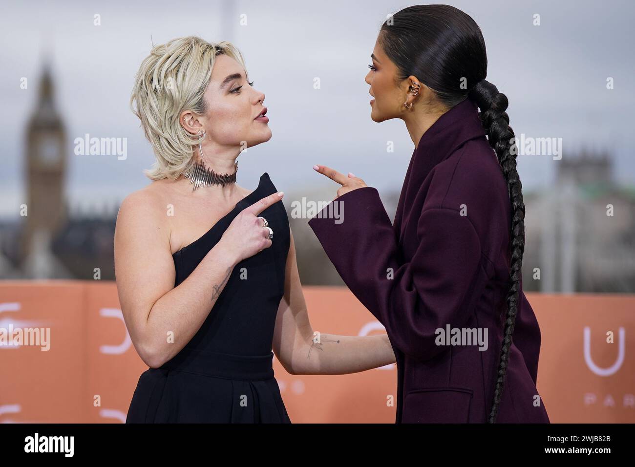 Florence Pugh et Zendaya assistent à un appel photo pour Dune : part ...