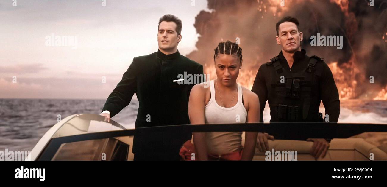 ARGYLLE, de gauche à droite : Henry Cavill, Ariana DeBose, John Cena ...