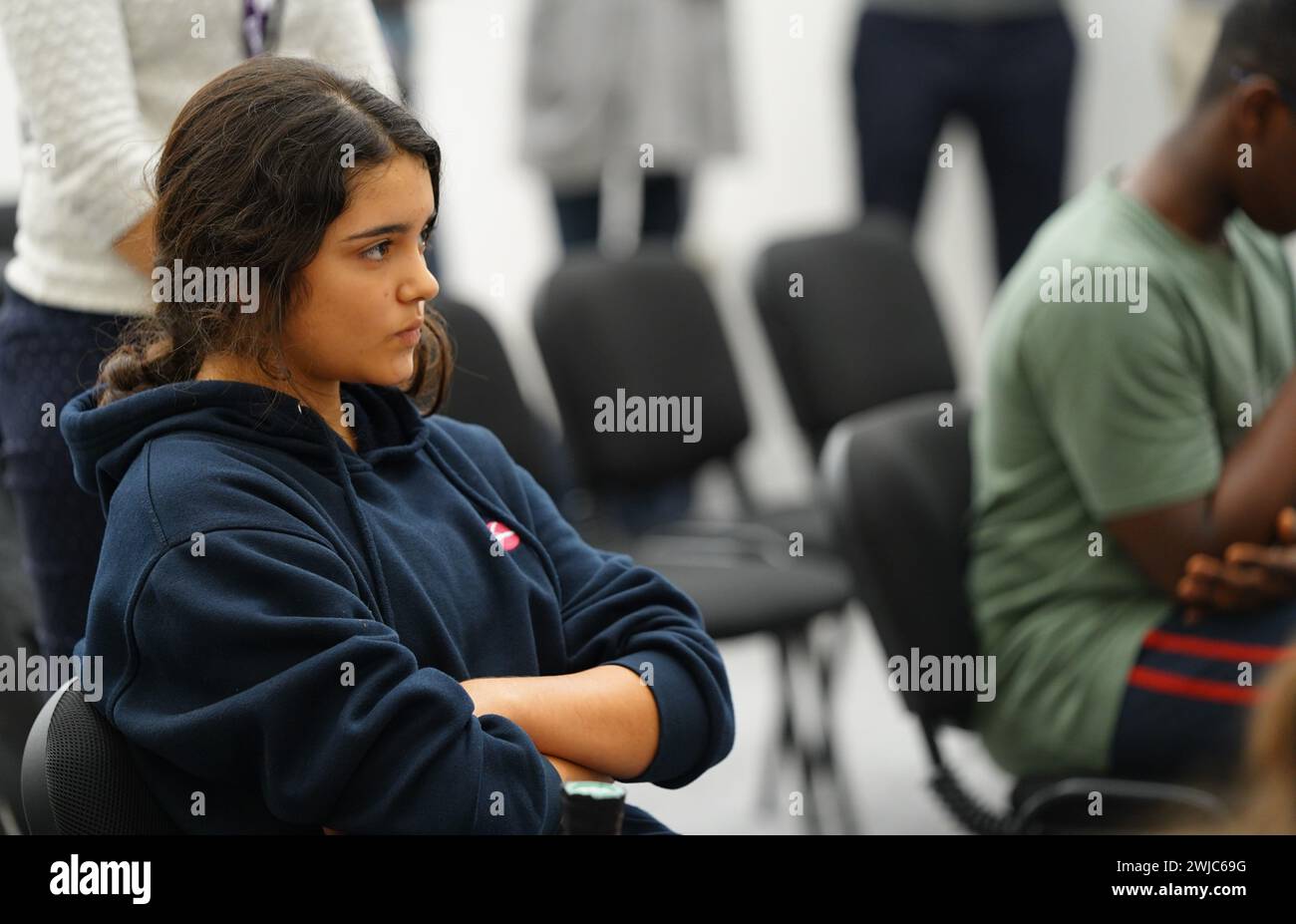 La qualificative américaine Danielle Collins interagit avec les fans ...