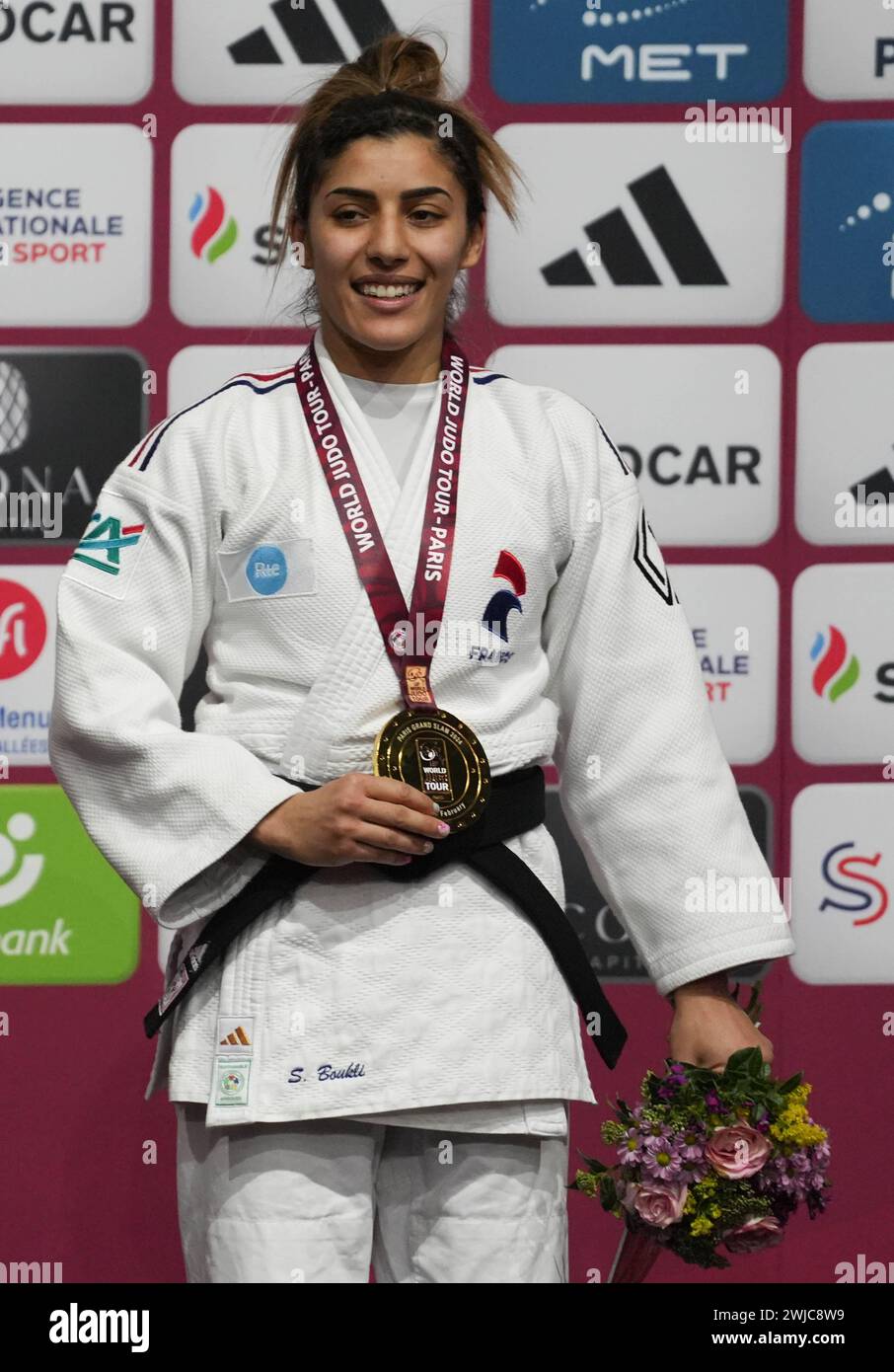 Boukli SHIRINE DE FRANCE PODIUM lors du Grand Chelem de Paris 2024 ...