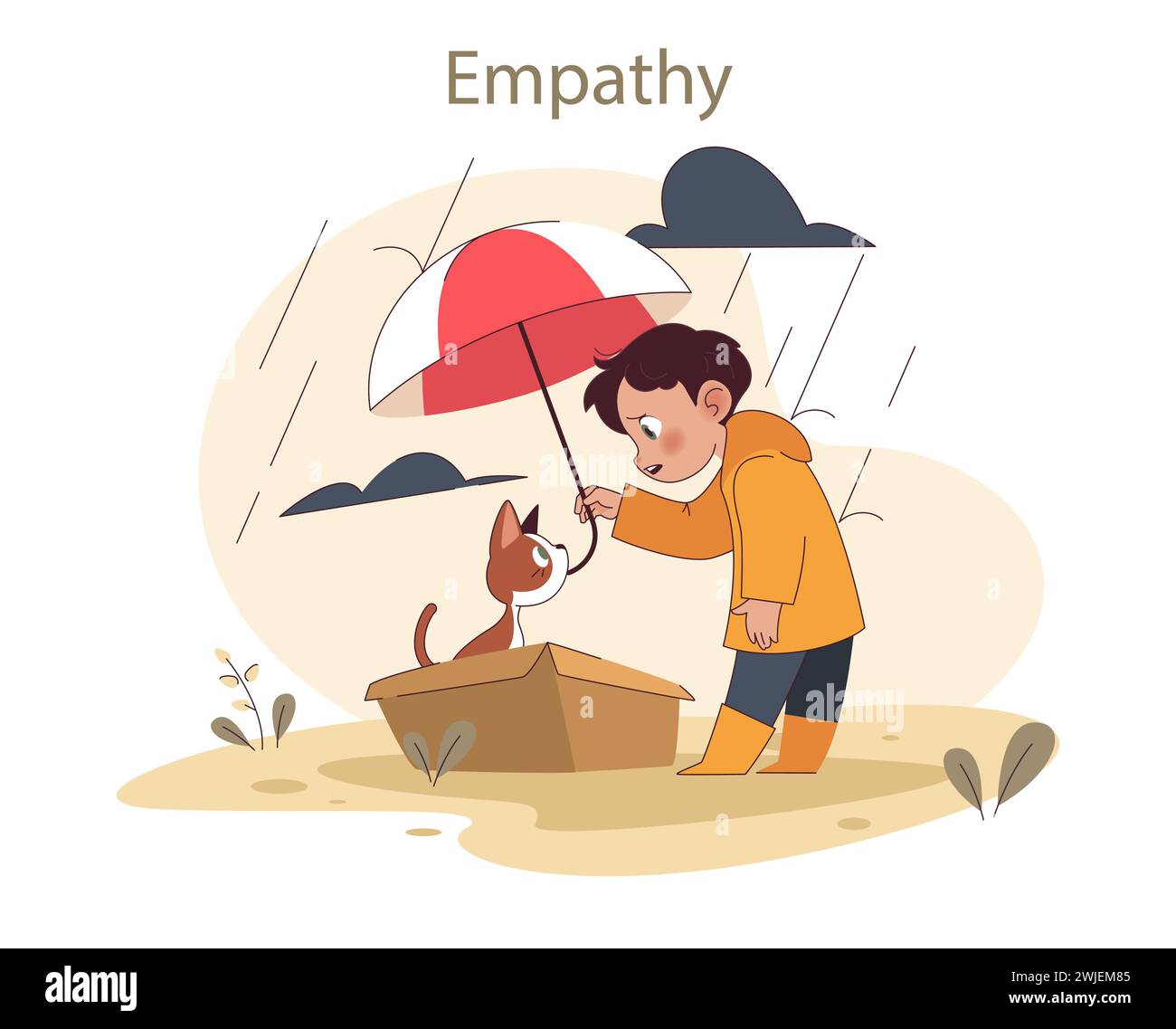 Compassion animale Banque d'images vectorielles - Alamy