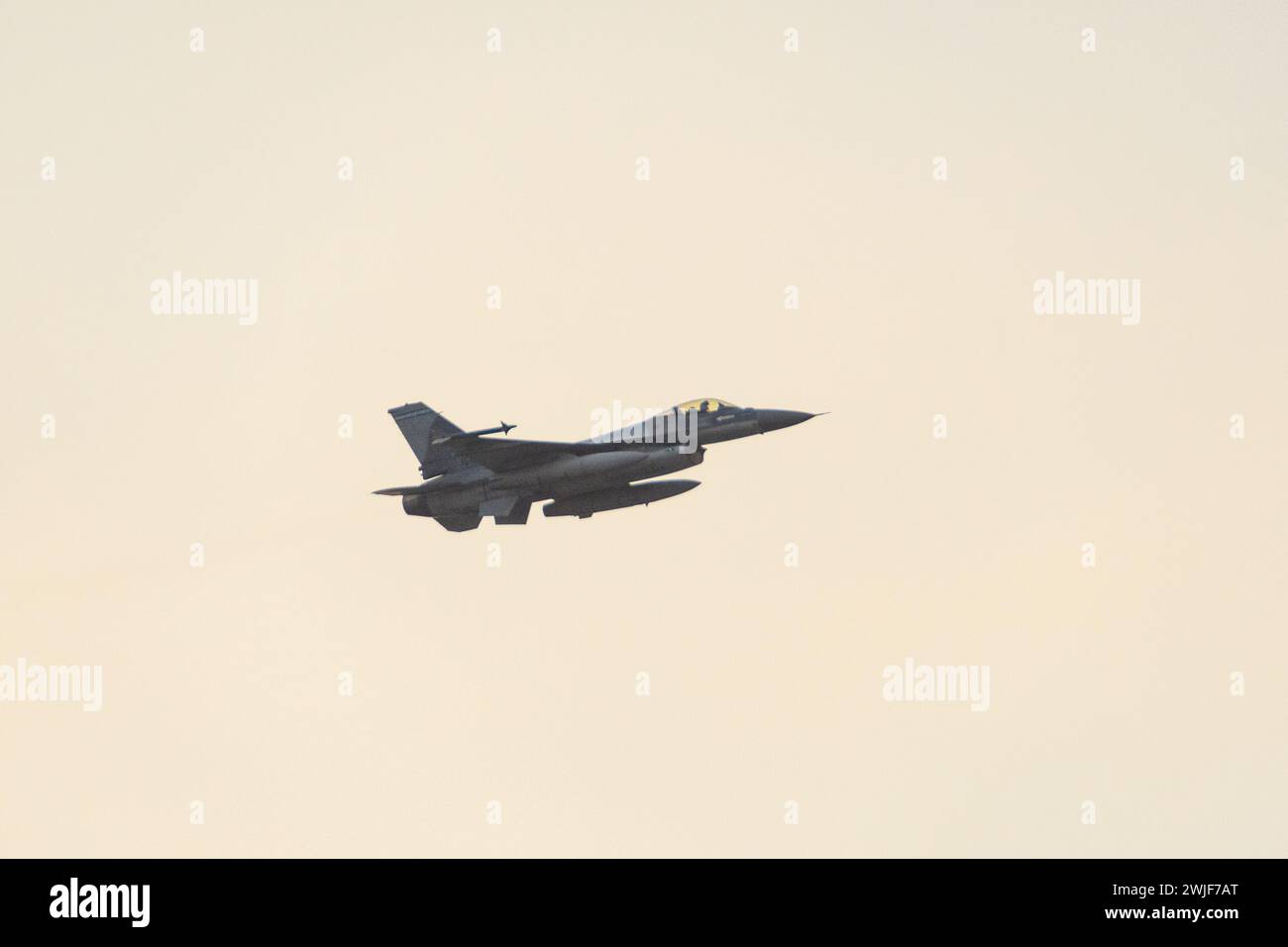 Puissant et élégant : le F-16 Fighting Falcon effectue un flypast ...