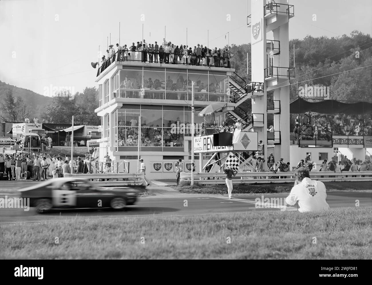 Penske Racing AMC Javelin piloté par Mark Donohue lors de la TRANS-Am ...