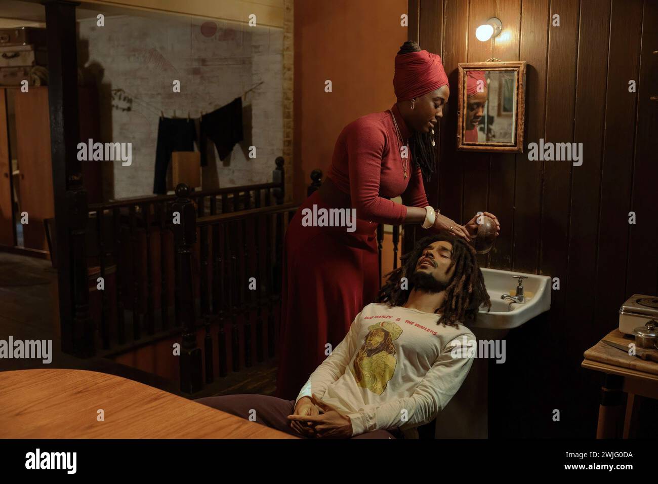 BOB MARLEY : ONE LOVE, du haut : Lashana Lynch, Kingsley Ben-Adir comme ...