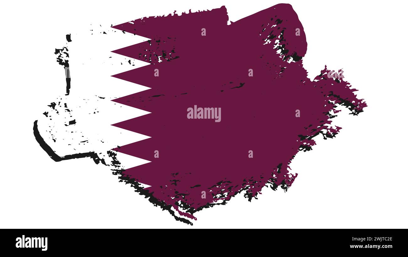 Drapeau vecteur nation qatar doha Banque de photographies et d’images à ...